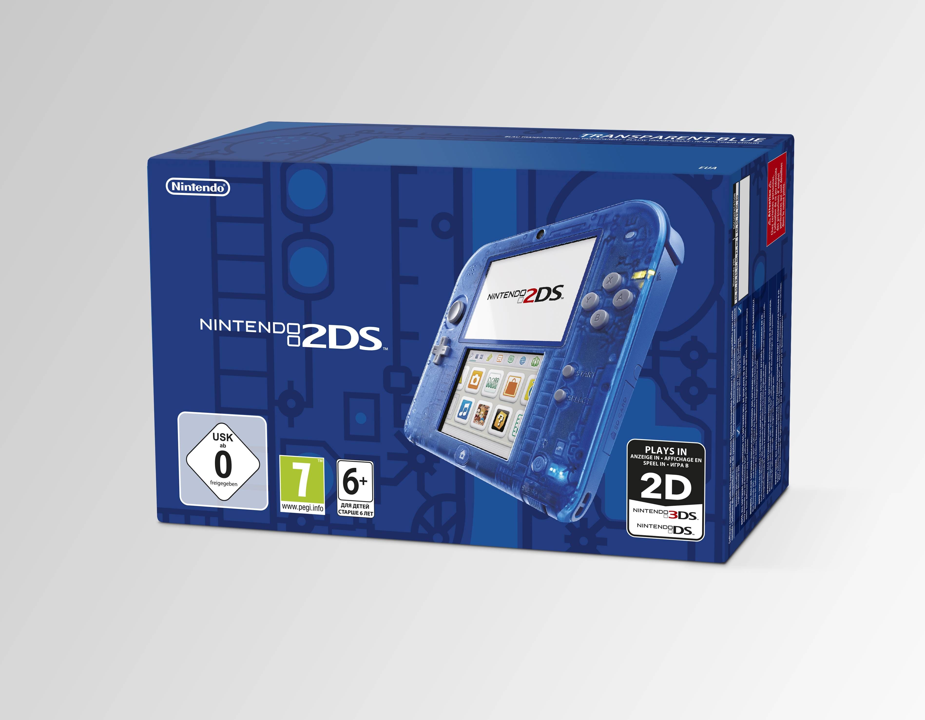 Acheter Nintendo 2DS Transparent Blue - Nintendo 2DS prix promo neuf et ...